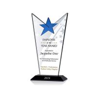 China High End Blank Acrylic Award Number Block Plaque Trophy Plexiglas Number Block for Business Recognition for sale