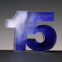 China Multipurpose Clear Acrylic Plaques And Awards Number Award Block Custom Shape for sale