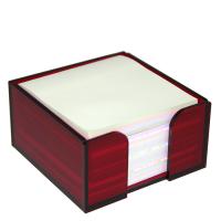 China Custom Color Office Use Note Pad Acrylic Box Plexiglass Pad Holder For Restaurant for sale