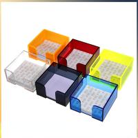China Custom Color Office Use Note Pad Acrylic Box Plexiglass Pad Holder For Restaurant for sale