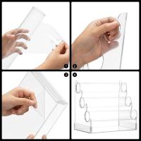 China Modern 3 Tier Clear Acrylic Rack Bracelet Holder Lucite Jewelry Organizer oEM for sale