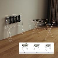 China Foldable Bedroom Hotel Acrylic Luggage Rack Lucite Suitcase Stand Custom Size for sale