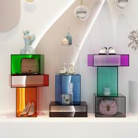 China Morden Colorful Acrylic Display Box Custom Design For Window Brand Show for sale