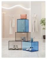 China Morden Colorful Acrylic Display Box Custom Design For Window Brand Show for sale