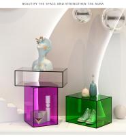 China Morden Colorful Acrylic Display Box Custom Design For Window Brand Show for sale