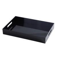 China Lemon Color Acrylic Serving Tray For Coffee Fruits Hotel Restaurant Home Using for sale