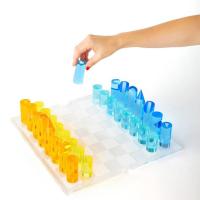China Handmade Acrylic Chess Board Plexiglass Lucite Chess Piece For Entertainment for sale