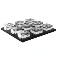 China Custom Acrylic Game Set XO Lucite Chess Board 30x30cm For Entertainment for sale