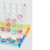 China Luxury Functional Acrylic Game Set Colorful Plexiglass Chess Board Customized Size for sale
