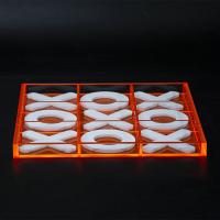 China Outdoor Acrylic Tic Tac Toe Board Game XO Game Acrylic Chess Set Custom Color for sale