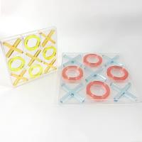China Plexiglass Acrylic Game Set XO Game Lucite Chess Set For Family Entertainment for sale