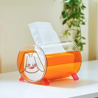 China Modern Cute Animal Shape Acrylic Box Acrylic Tissue Holder Customized Size for sale