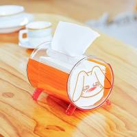 China Modern Cute Animal Shape Acrylic Box Acrylic Tissue Holder Customized Size for sale