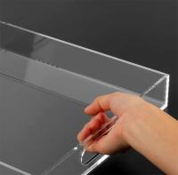 China Clear Rectangular Acrylic Tray Lucite Breakfast Tray For Home Restaurant Hotel for sale
