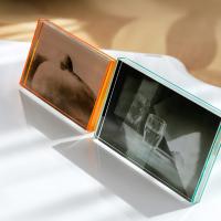 China Custom 6'' X 8'' Acrylic Block Photo Frame With Removable Peg For Home Hotel Decor for sale