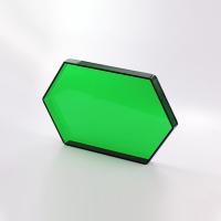 China Custom Color Green Acrylic Serving Tray , Hexagon Acrylic Fruit Tray Organizer for sale