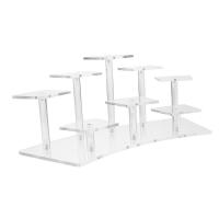 China Countertop Multi Layer Acrylic Display Stands Plexiglass Display Box For Wallet Bag for sale