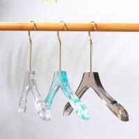 China OEM Clear Acrylic Clothes Hanger Lucite Garment Rack For Coat Suit Pants Dress for sale