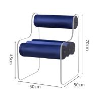 China Minimalist Assembled Custom Acrylic Furniture Acrylic Makeup Chair With Cushion for sale