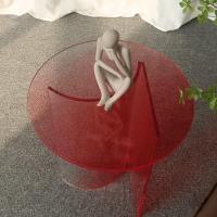 China Custom Color Acrylic Coffee Table Plexiglass End Table Modern Aesthetic Design for sale