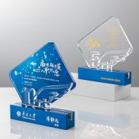 China Clear Acrylic Award Lucite Plaque Awards For Business Anniversary Recognition for sale