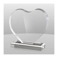 China Custom Transparent Flame Shape Acrylic Plaque Awards For Business Recognition for sale