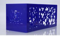 China Custom Design Acrylic Organizer Box Plexiglass Packaging Box with Laser Cutting for sale