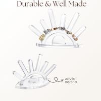 China Custom Color Acrylic Display Lucite Ring Holder Organizer For Jewelry Collection for sale