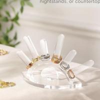 China Custom Color Acrylic Display Lucite Ring Holder Organizer For Jewelry Collection for sale