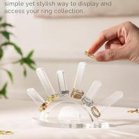 China Custom Color Acrylic Display Lucite Ring Holder Organizer For Jewelry Collection for sale