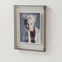 China Home Decor Blue Double Sided Acrylic Photo Block Shadow Box Frame 8''X 12'' for sale