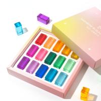 China Rainbow Colors Acrylic Building Blocks For Shape Recognition Early Education Toy for sale