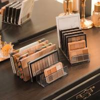 China Transparent Acrylic Eyeshadow and Makeup Organizer with Dividers  Desktop Storage Box for Blush  Powder and Cosmetics for sale