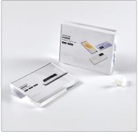 China A4 A5 Size Acrylic Price Sign With Strong Magnetic Bases Standing Slanted Display Signs for sale