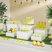 China Wholesale Clear Acrylic Display Cubes Food Display Stand For Weddings Birthdays for sale