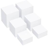 China White Acrylic Five-sided Buffet Food Display Stand Cubic Cake And Dessert Display Stand For Wedding or Family Parties for sale