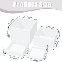 China White Acrylic Five-sided Buffet Food Display Stand Cubic Cake And Dessert Display Stand For Wedding or Family Parties for sale