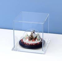 China Custom Transparent Acrylic Display Box Plexiglas Gift Box with Flip-Top Lid and Dust Cover for Figure Toys for sale