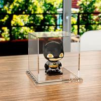 China Custom Transparent Acrylic Display Box Plexiglas Gift Box with Flip-Top Lid and Dust Cover for Figure Toys for sale
