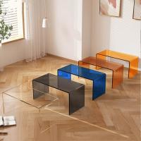 China Custom Acrylic Coffee Table Elegant and Scratch-Resistant with Customized Thickness for sale