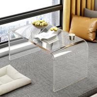 China Custom Acrylic Coffee Table Elegant and Scratch-Resistant with Customized Thickness for sale