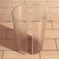 China Stylish Clear Arc-Shaped Acrylic Table Legs Floating Design for Standard or Customized 60 x 20 x 75 cm Tables for sale