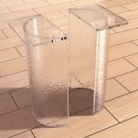 China Stylish Clear Arc-Shaped Acrylic Table Legs Floating Design for Standard or Customized 60 x 20 x 75 cm Tables for sale