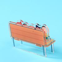 China Wholesale Double-Layer Transparent Acrylic Stands for Cute Cartoon and Alien Characters Gaming and Anime Figures for sale