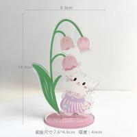 China Custom Cute And Clear Acrylic Desktop Stand With UV Printing As Photo Frame And Acrylic Note Holder for sale