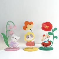China Custom Cute And Clear Acrylic Desktop Stand With UV Printing As Photo Frame And Acrylic Note Holder for sale