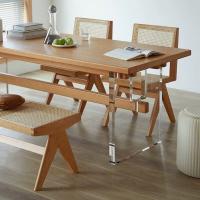 China Transparent Acrylic T-Shaped Dining Table Custom Color Legs with Thickened Base for sale