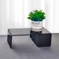 China Wholesale U-Shaped Acrylic Display Stand , Black Acrylic Display Rack For Home Use House Decor for sale