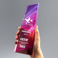 China Creative Acrylic Award with UV Printing , Lucite Plaque for Company Employees' Annual Conference and Honorary Titles for sale