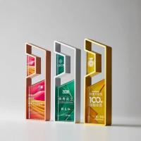 China Custom Shape Acrylic Trophy Award Plaque Authorization for Company Annual Conference and Employee Prize for sale